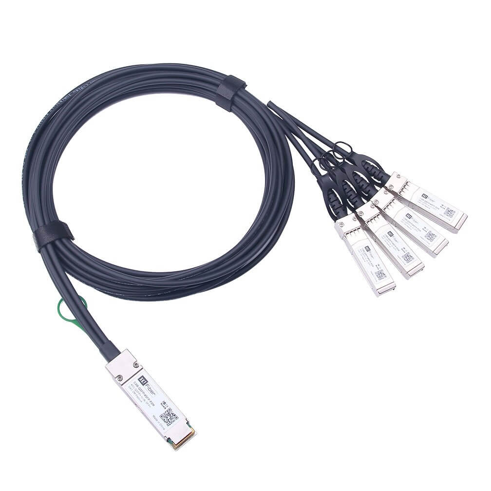 QSFP+ to 4 SFP+ Copper Breakout Cable 2M, Passive | QSFP-4SFP10G-CU2M | QSFP+ Breakout | SFP+ ...