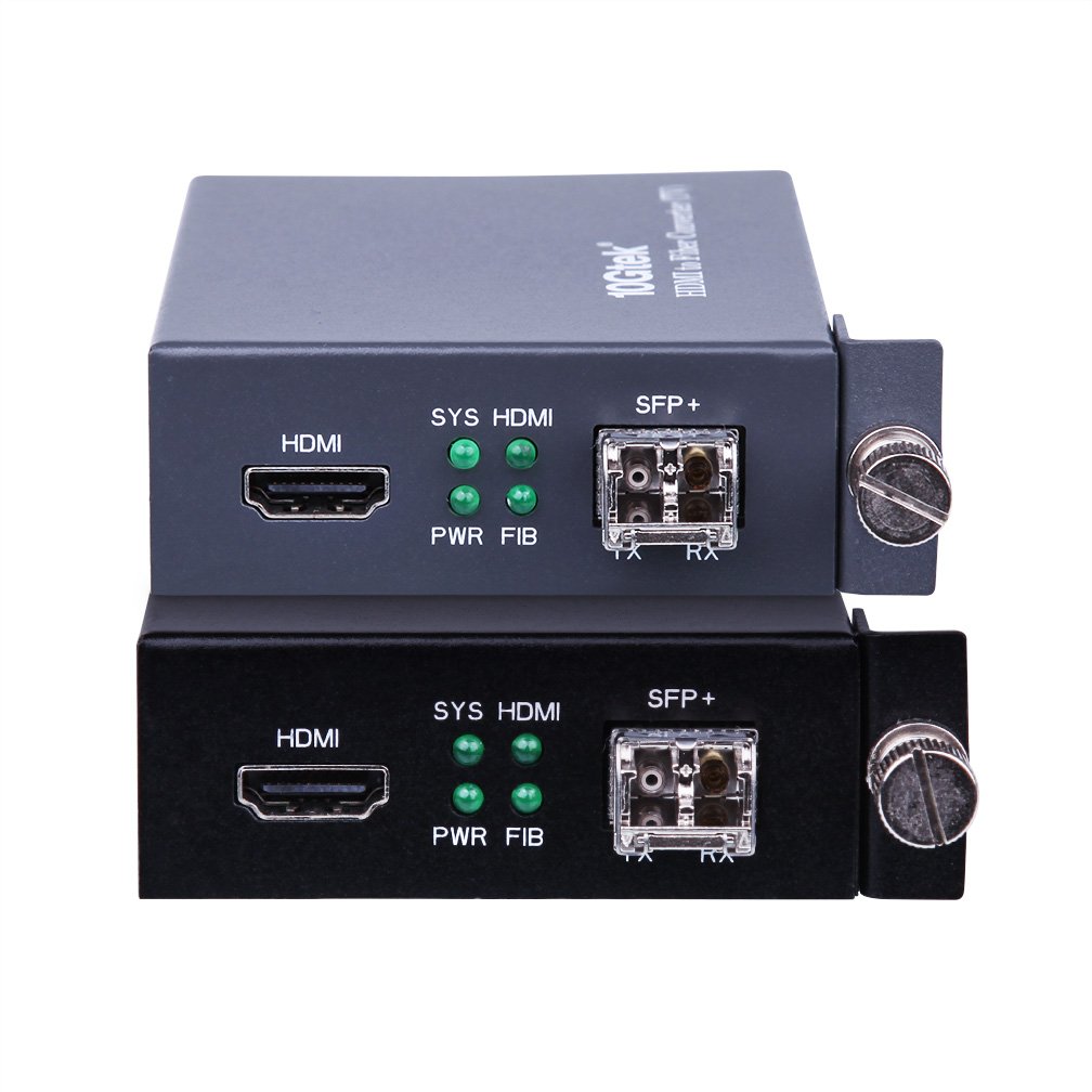 [HDMI to SFP+ Converter (A pair)] + [2x SFP+ LR Lite] Kit1 Ethernet ...