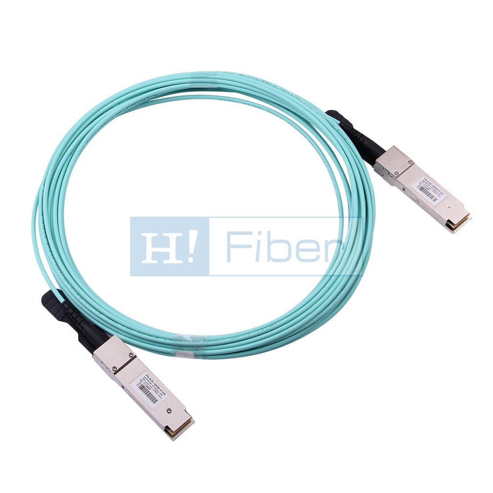 15m(49ft) 100G QSFP28 to QSFP28 AOC(Active Optical Cable), Parallel,Mellanox - HiFiber.com