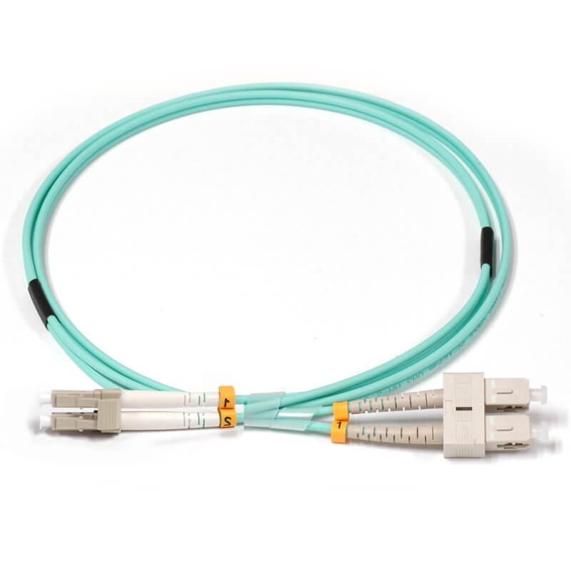 Sc To Lc Multimode Om4 40gb Fiber Patch Cord 50 125μm Duplex Patch