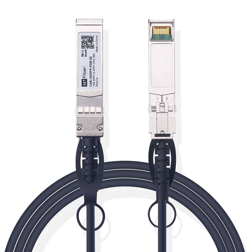 CAB-SFP-SFP-3M SFP+ DAC Twinax Cable 3m, AWG30 - Hifiber - HiFiber.com